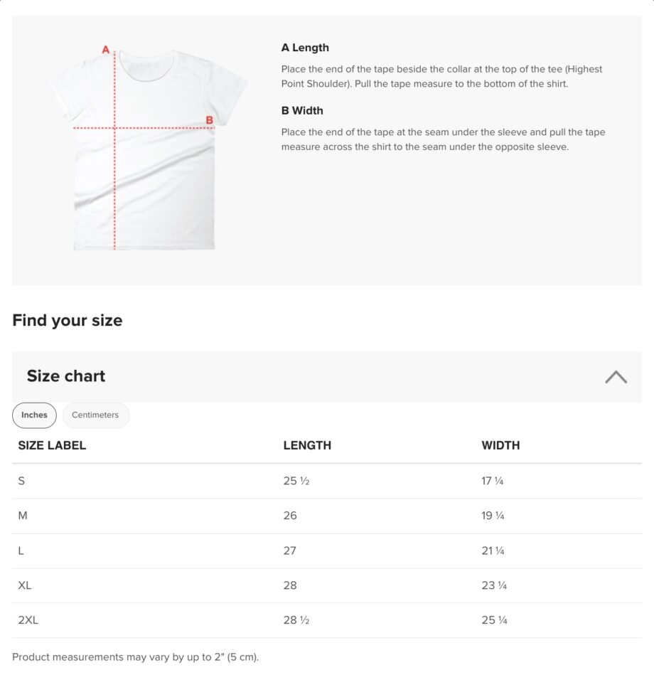 Size Guide – Soccer Feelings